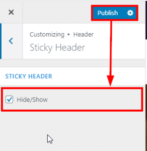 Can I Hide/Show Sticky Header? – Help – Nayra Themes