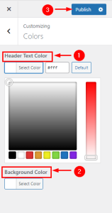 Manage Header Text & Background Colors! – Help – Nayra Themes