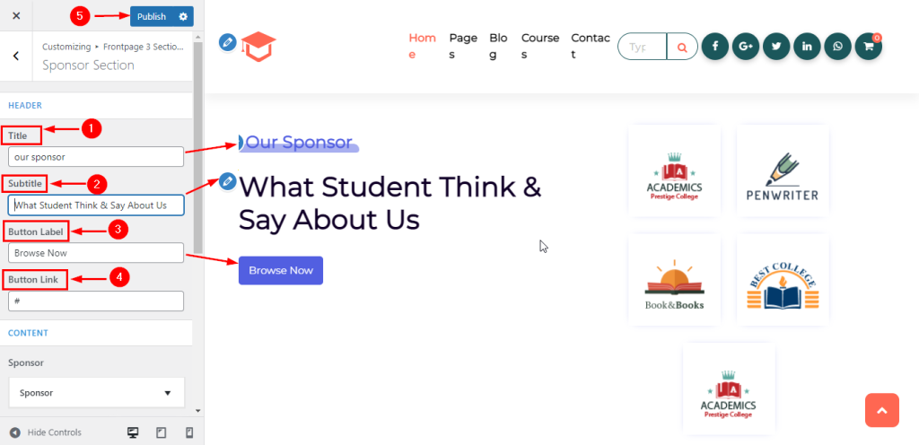 Manage Sponsor Section in Frontpage3! – Help – Nayra Themes