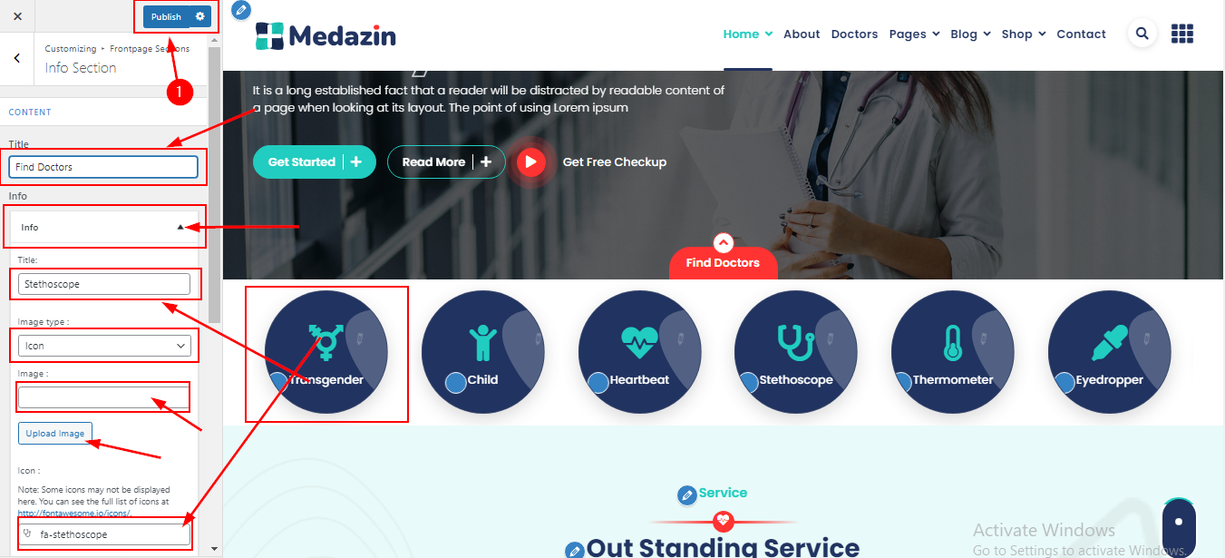 How to Setup & Manage Info Section? – Help – Nayra Themes