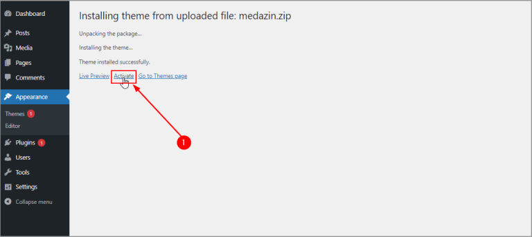 How to Install Medazin Free Theme? – Help – Nayra Themes